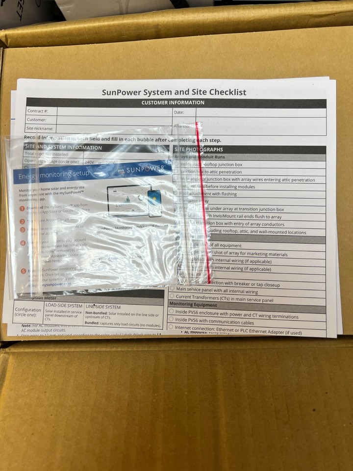 Sunpower PV Supervisor 6 Consumption CT COMBO PVS6 NEW IN BOX | eBay