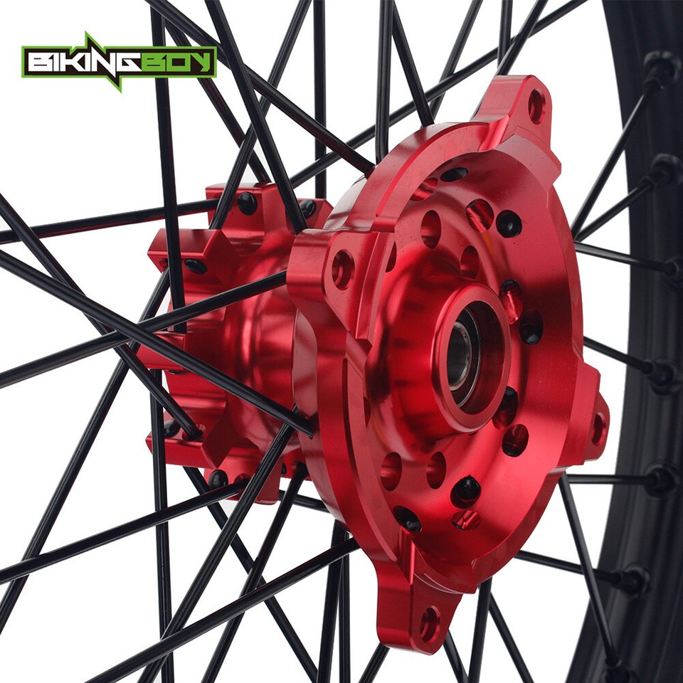 21"/18" for Honda XR650L 1993-2024 MX Front Rear Wheels Rims Red Hubs ...