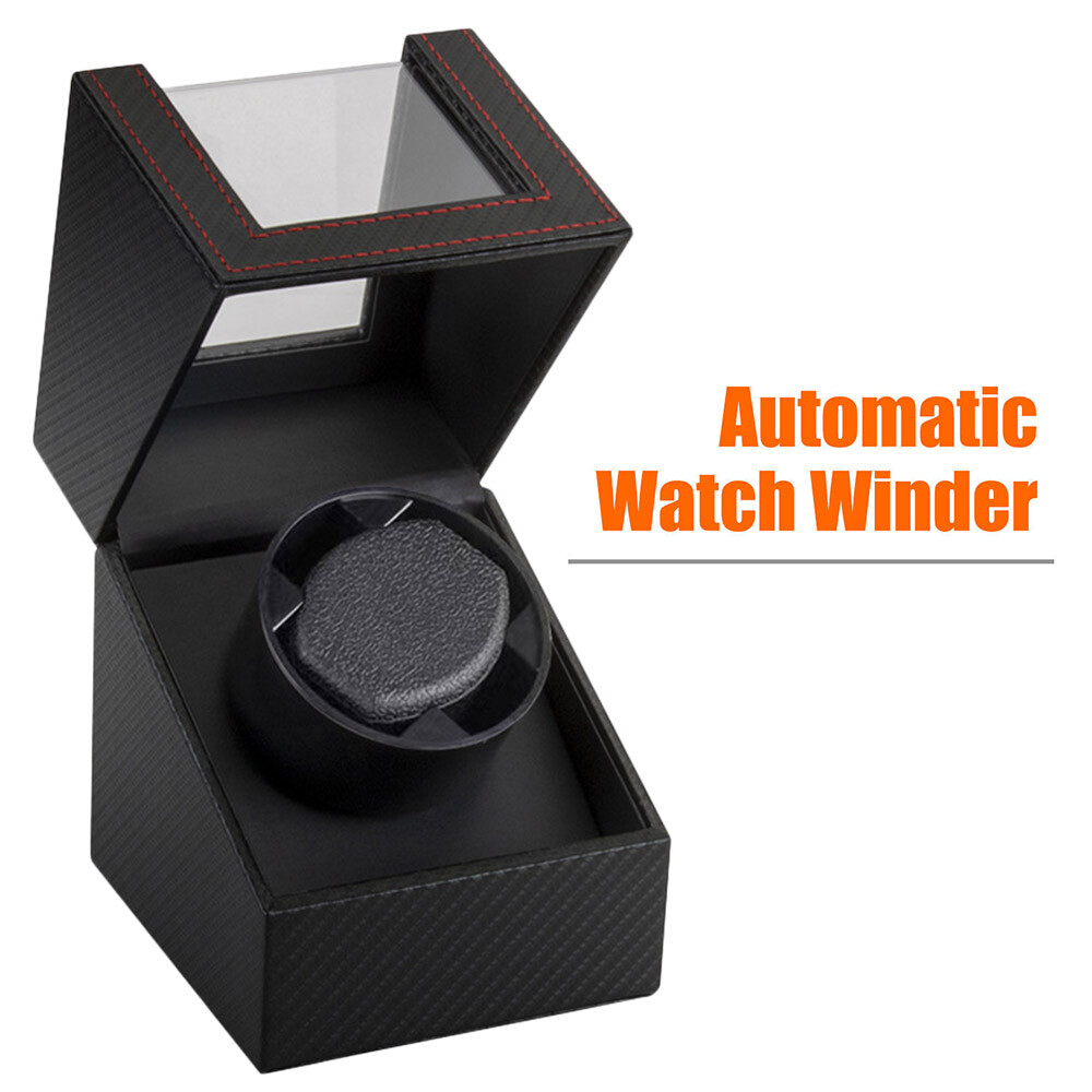 Luxury Single Automatic Watch Winder Display Box Rotator Turner Storage ...