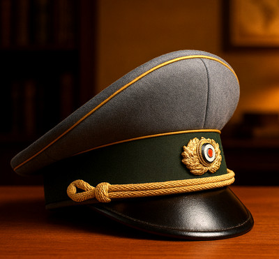 WW2 German Army Generals Officers Service Visor Hat Cap Reproduction ...