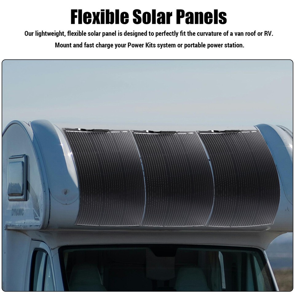 400W 200W Flexible Mono Solar Panel PV Module for Power Station Camping ...