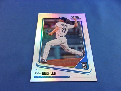 Walker Buehler Score 2018 Rookie RC Silver FOIL 299/299 Press Proof 29 ...