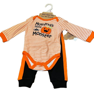 Baby Essentials Mommy's Little Monster 4 pc. Halloween Outfit - Size 6 ...