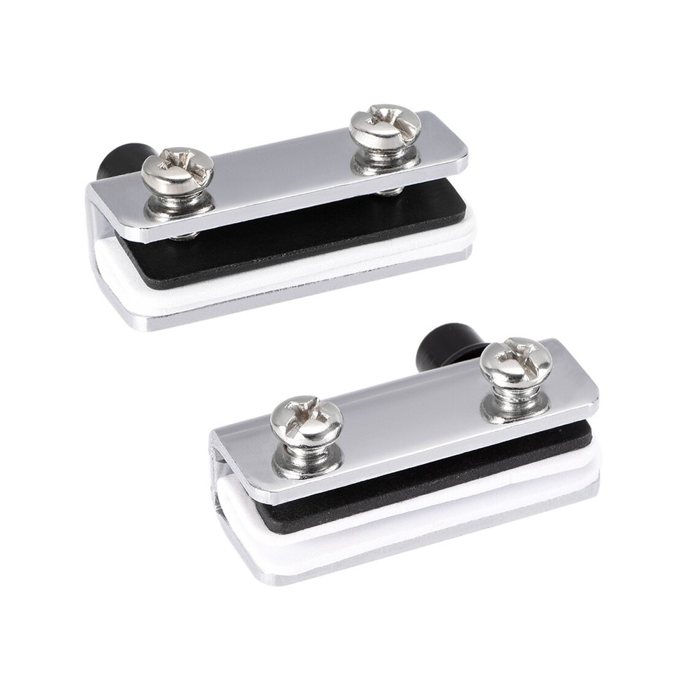 4 Pair Glass Hinge Polished Chrome Glass Door Pivot Hinge Glass Clamp ...