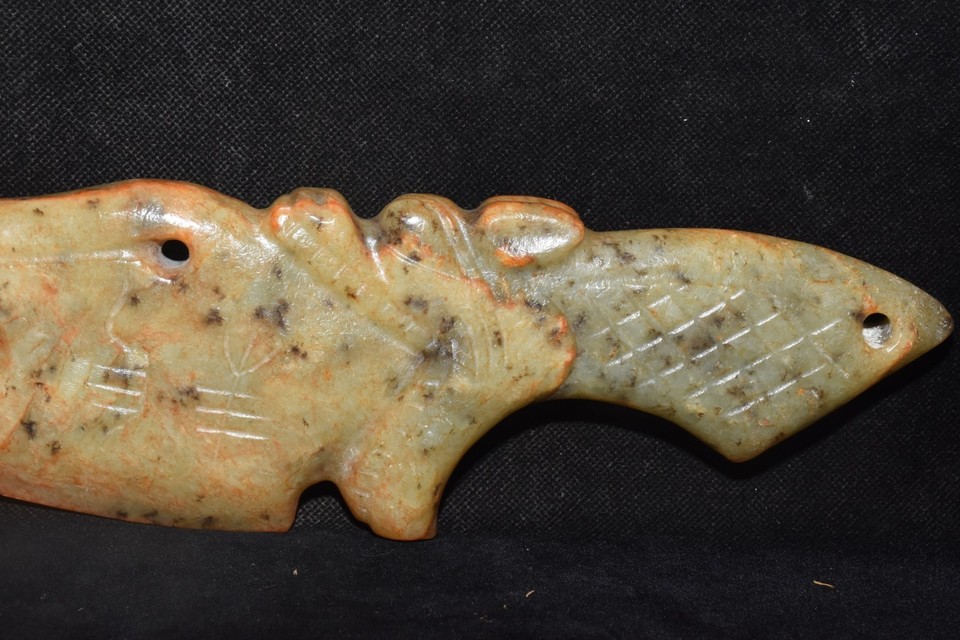 Chinese Antique Hongshan Culture Ancient Jade Weapons Jade Knife | eBay