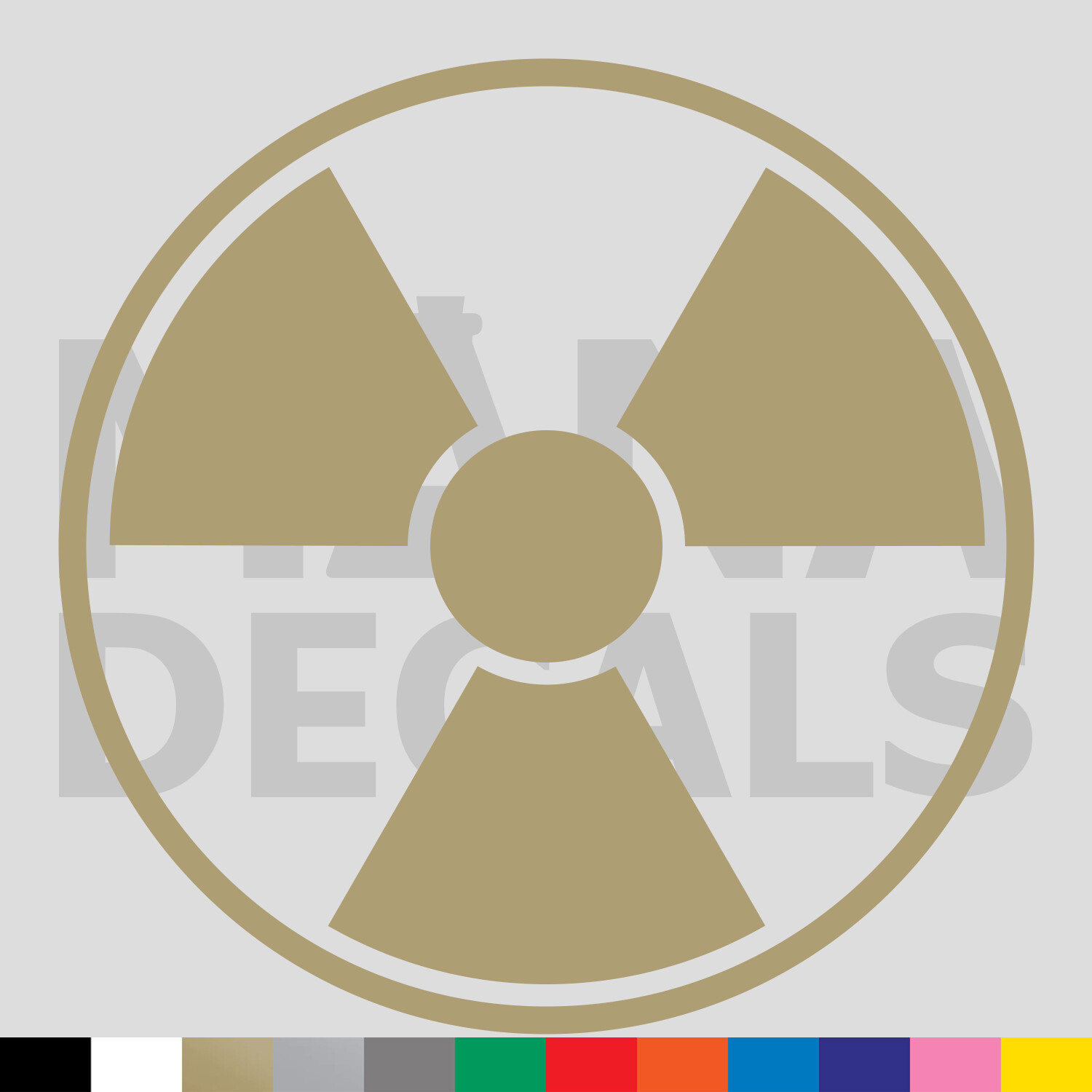 Radioactive Symbol Vinyl Die Cut Decal Sticker - Radiation Danger ...
