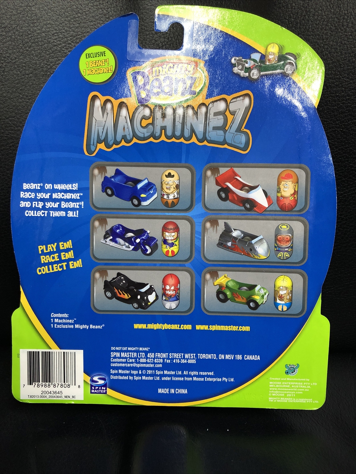 mighty beanz Machinez Race Vehicle Car 1 Exclusive Beanz & Machinez ...
