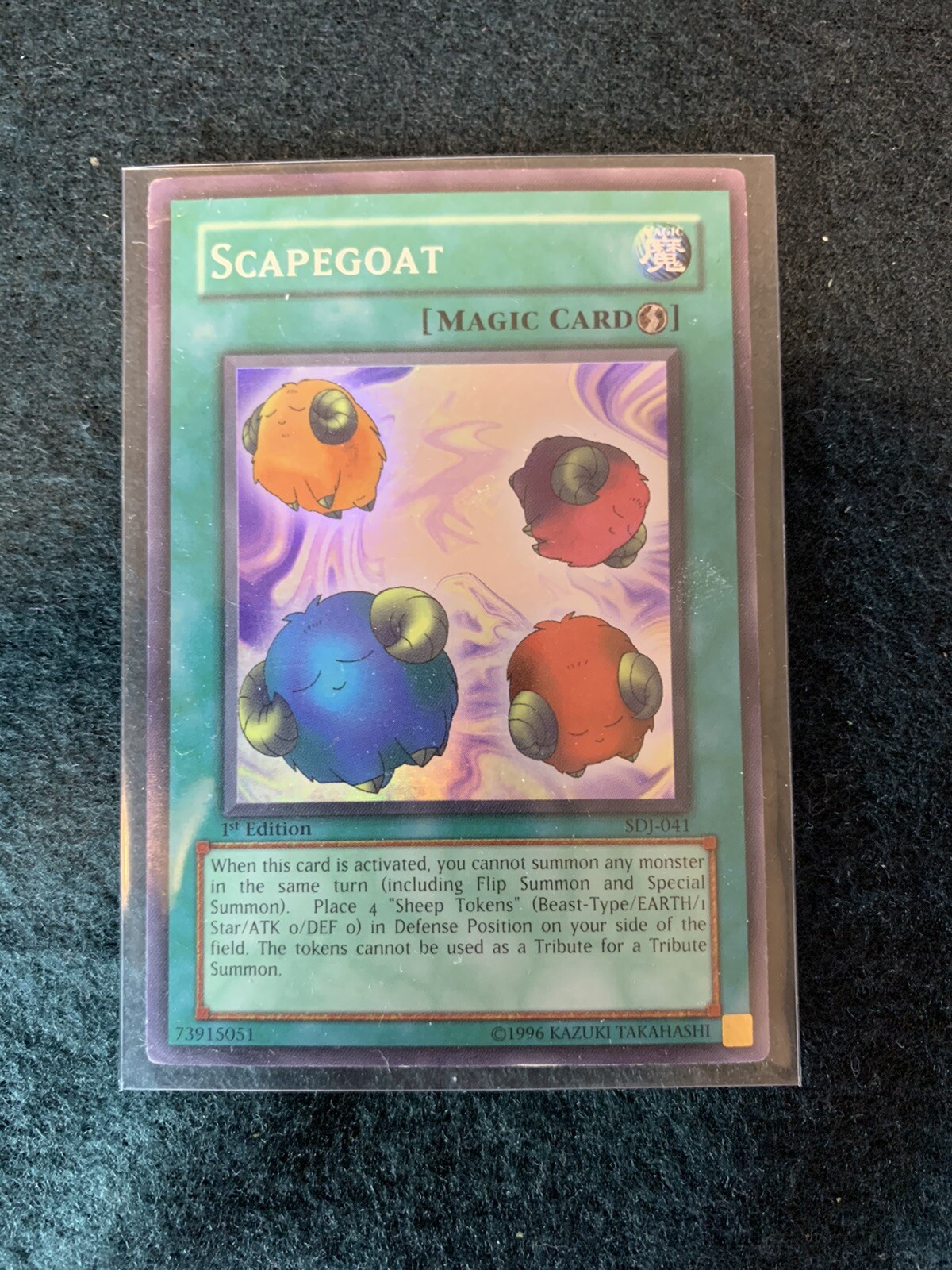 1996 First Edition Yu-Gi-Oh ScapeGoat Card - www.gruponym.mx