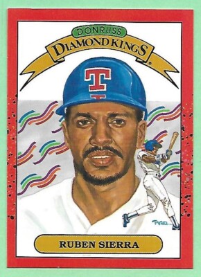 1989 Donruss Baseball Diamond Kings Ruben Sierra #3 Rangers | eBay