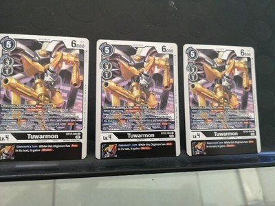 Tuwarmon *3 Carte Digimon Anglais Bt12-064 | eBay