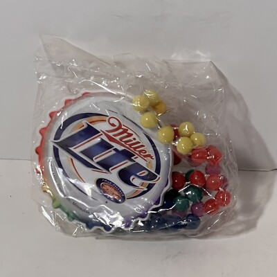 Two miller lite gay pride rainbow Bead necklace New Old Stock 2000 | eBay