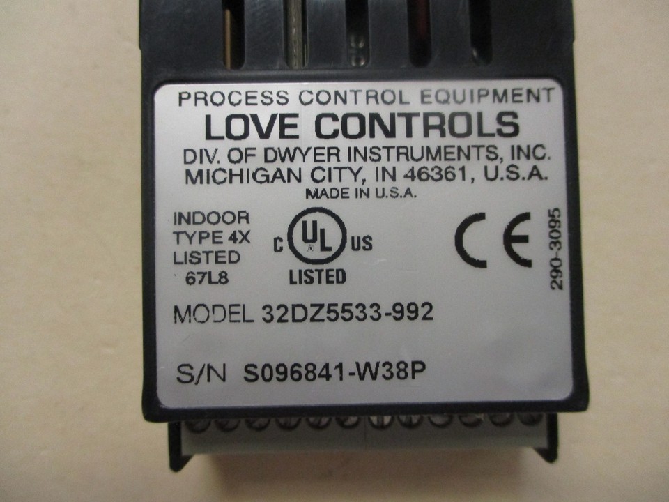 Love Controls 32DZ5533-992 Used Temperature Process Controller | eBay
