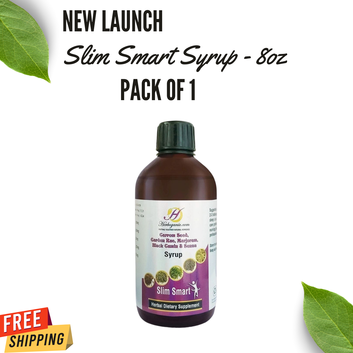New 8oz Slim Smart Syrup for Weight Loss and Appetite Control -Pack OF ...