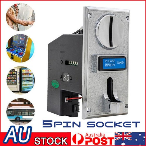 12V Multi Coin Token Acceptor Selector for Vending Machine Arcade Game ...