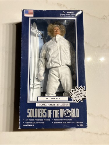 Soldiers of the World War II WWII Ski Trooper 12" Action Figure 2001 ...