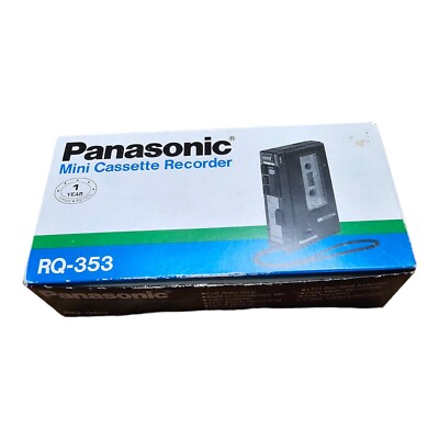 Panasonic RQ-353 Mini Cassette Player Recorder W/ Box and Power Cord ...