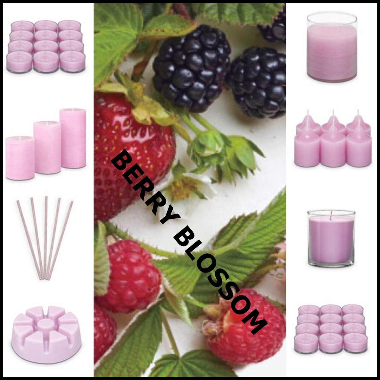 PartyLite 36 CANDLES 2 DOZEN TEALIGHTS & 1 DOZEN VOTIVES BERRY BLOSSOM ...