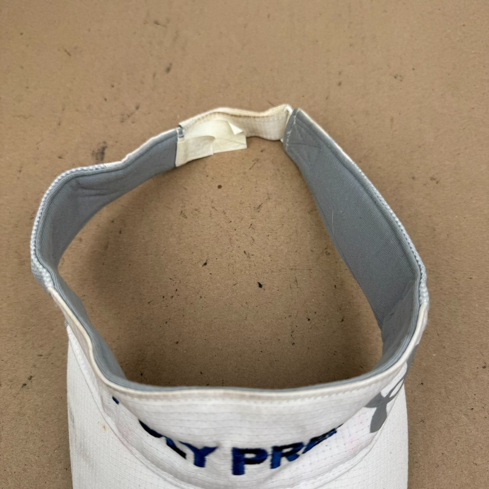 Under Armour Women's Poly Prep Visor Hat White Adjustable OSFA Running ...