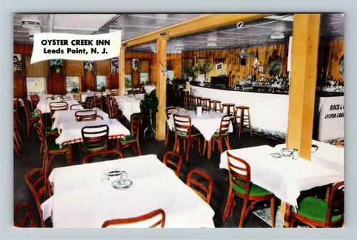 Leeds Point NJ-New Jersey Oyster Creek Inn Boat Bar Advertising Vintage ...