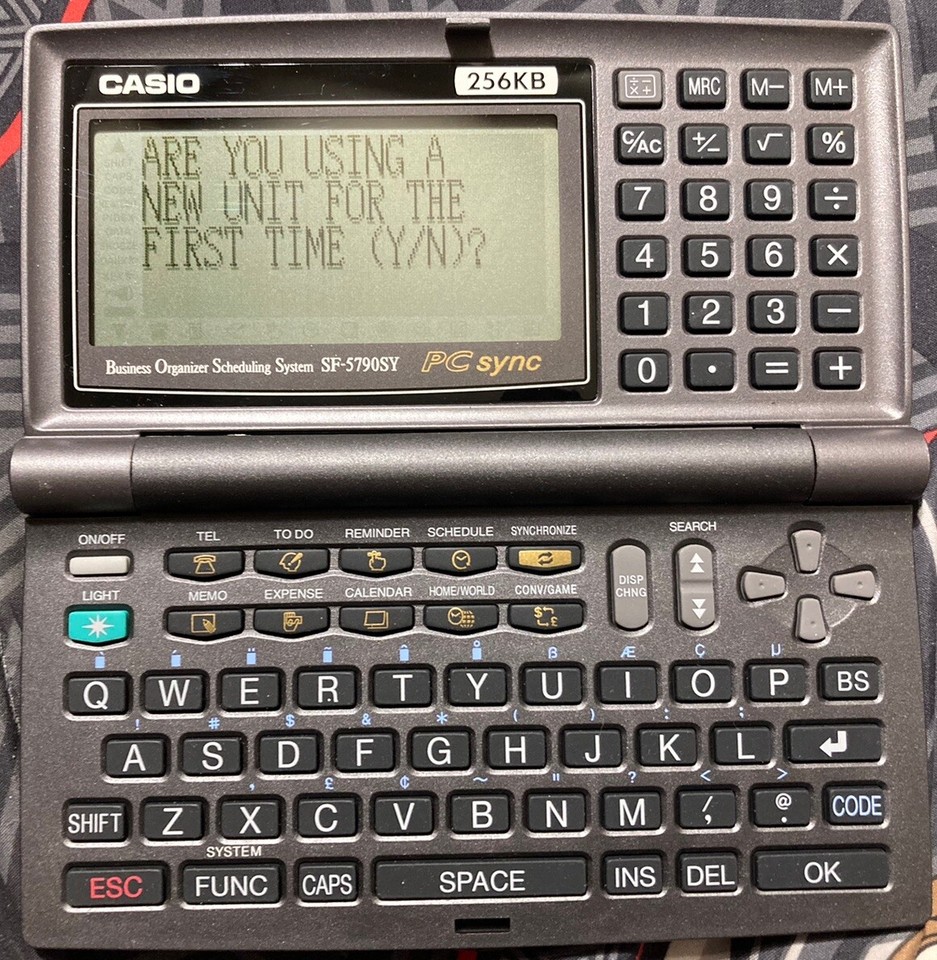 VG Casio Executive BOSS Organizer Scheduling System Illuminator SF ...