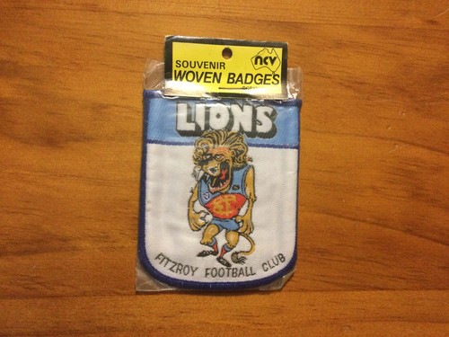 Vintage VFL / AFL Lions Fitzroy Football Club Sew On Patch / Badge. | eBay