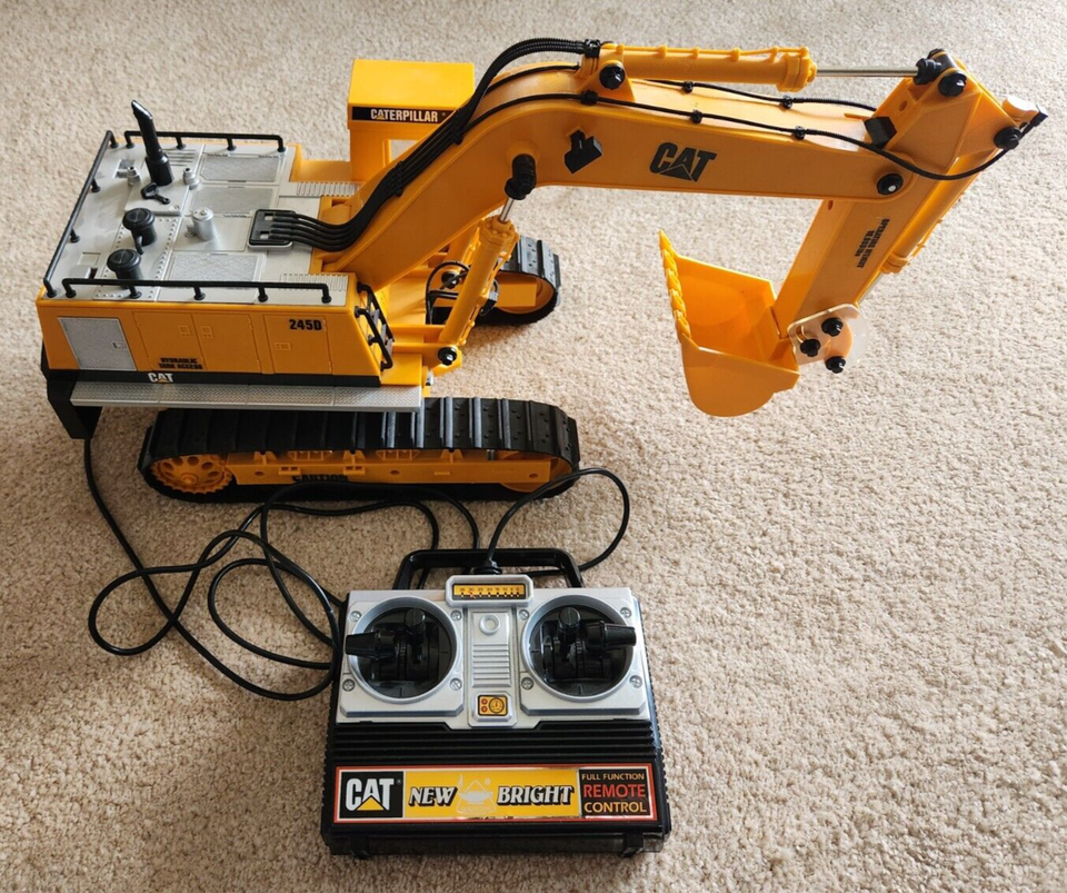 New Bright Remote Control Caterpillar Excavator 245D Front End Loader ...