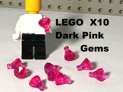 LEGO Bulk Gems Pink Jewels LOT OF 10 Minerals Quartz Gemstone Treasure ...