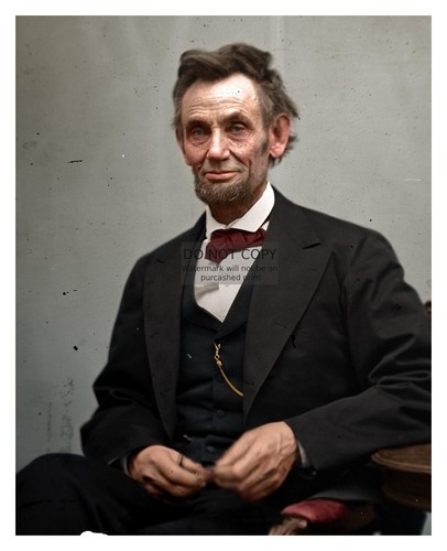 PRESIDENT ABRAHAM LINCOLN COLORIZED PORTRAIT 8X10 PHOTOGRAPH | eBay