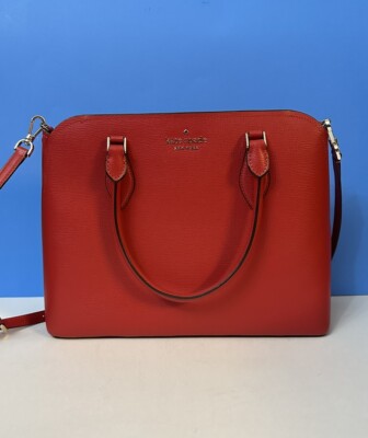 New Without tags Kate Spade Large Satchel Red Darcy Red Purse Dome Top ...