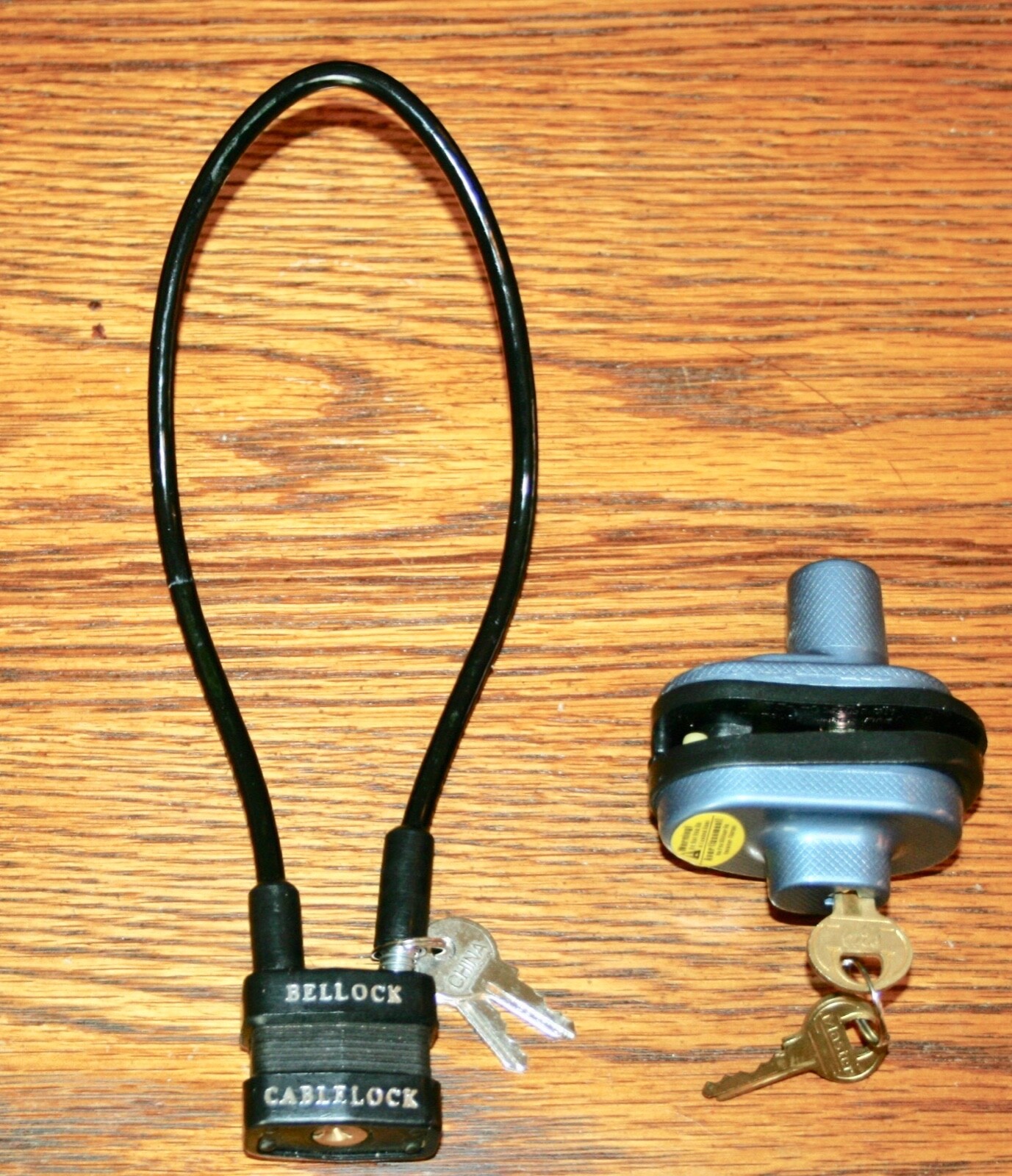 Masterlock DPST Trigger Lock and Bellock Cable Lock - Both in great ...