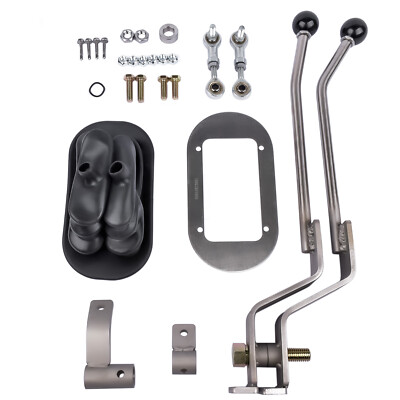 NP-205 Stainless Twin-Stick Shifter w/ Boot NP205GM8 Fits GM NP205 ...