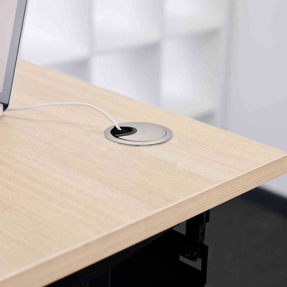 Desk Grommets 2Pk Cable Tidy Wire Management Cord Organiser Hole Cap ...
