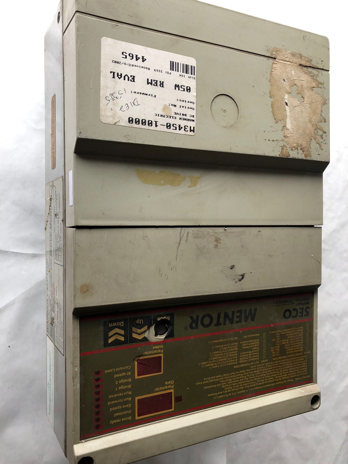 SECO MENTOR M3450-100000 WARNER ELECTRIC m3000 DC DRIVE,M34-6M4Q56 ...