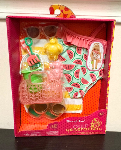 Our Generation Slice Of Fun Bathing Suit & Accessories Playset For 18 ...