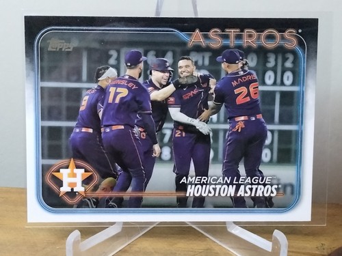 HOUSTON ASTROS Team Card 2024 Topps Series One Baseball #132 AL West ...