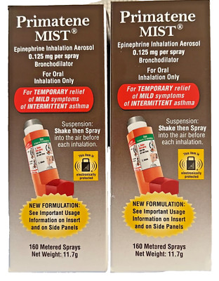 PRIMATENE MIST 2 X 160 (320) SPRAYS EPINEPHRINE INHALATION AEROSOL EXP ...