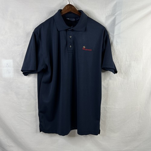 Blue Generation Navy Men’s Budweiser medium polo shirt | eBay