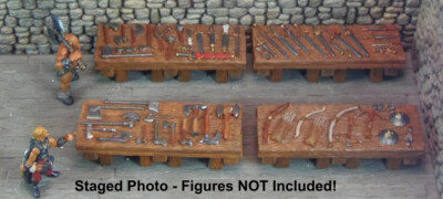 Hand Painted Armory Weapons Tables -Works with Dwarven Forge, D&D, DnD ...