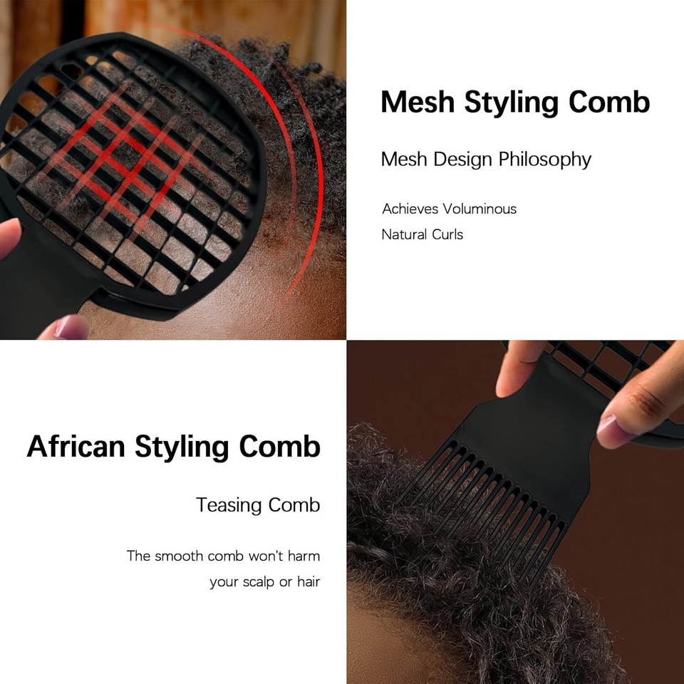 2Pcs Upgraded Twist Combs Hair Sponge Brush, Superior to Hair Sponge ...