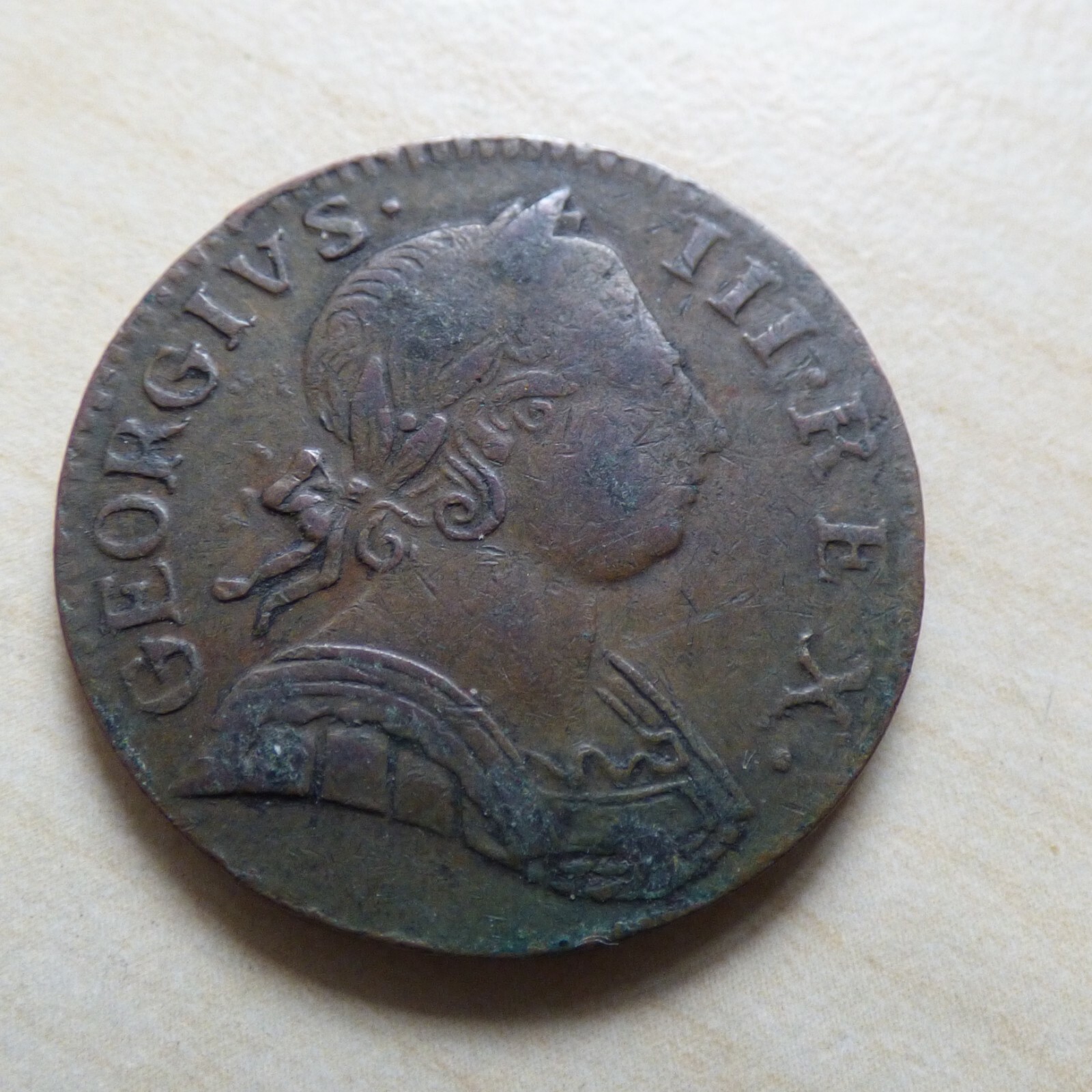 George III Non Regal Evasion Half Penny Colonial Each Coin own Pictures ...