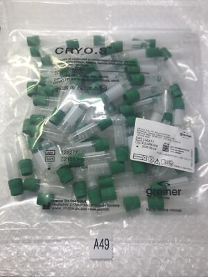 *New (100) PCS/Bag Greiner Bio-One Cryo.S PP with Screw Cap,Sterile ...