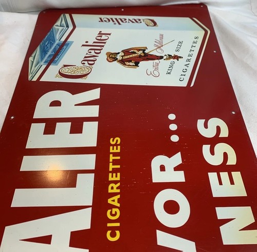 Cavalier King-Size Cigarettes Vintage Flexible Steel Advertising Sign ...