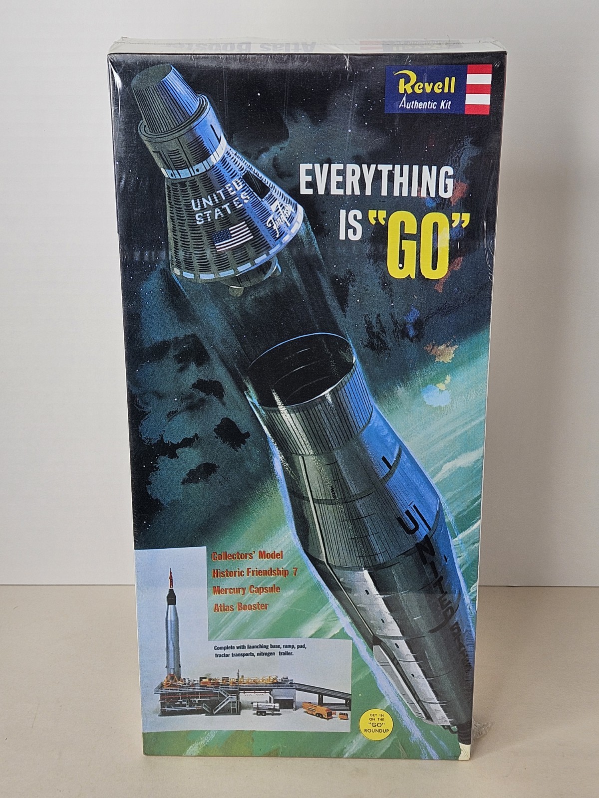 1994 Revell Everything Is Go Model Kit Mercury Capsule & Atlas Booster ...