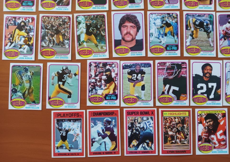 1976 Pittsburgh Steelers lot of 51 Custom Hand Made Art Cards Kellum ...