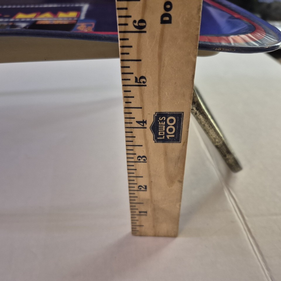 Vintage Ms. Pac-Man Metal TV Tray Folding Legs Midway 1980s Video Game ...