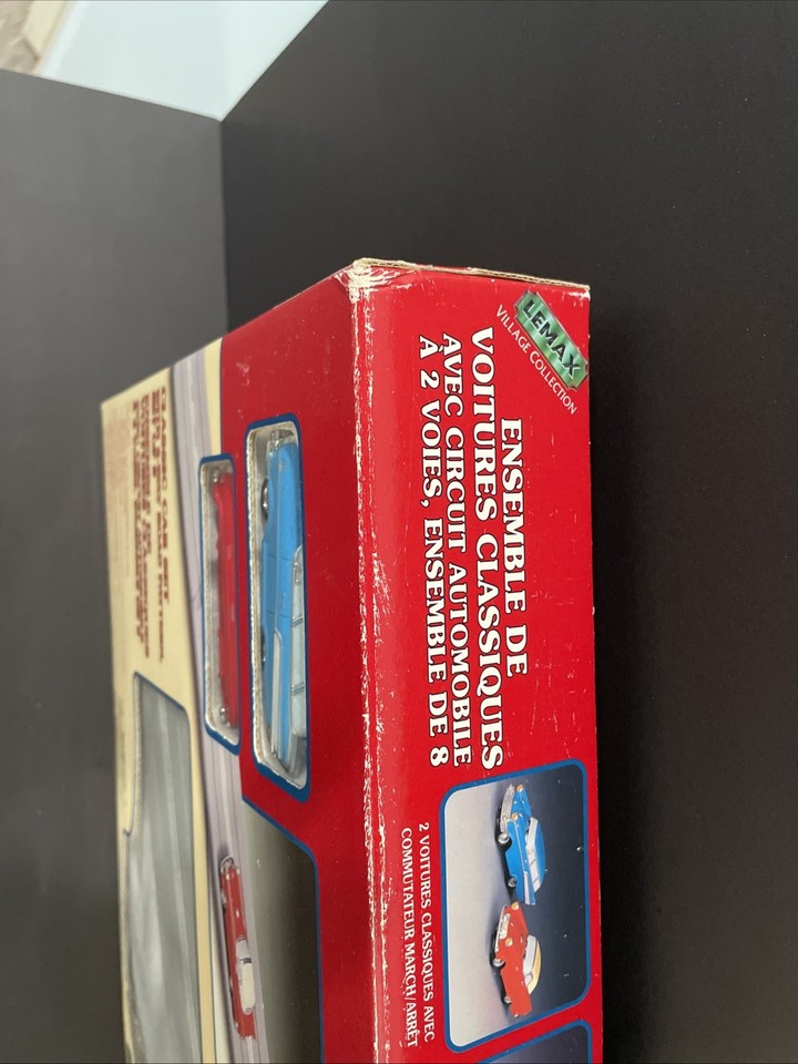 Lemax Classic Car Set with 2-Way Road Pattern 14677A Village Collection ...