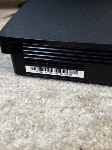 Sony Playstation 3 PS3 Slim 80GB Black Console 3 Games GTA Midnight ...