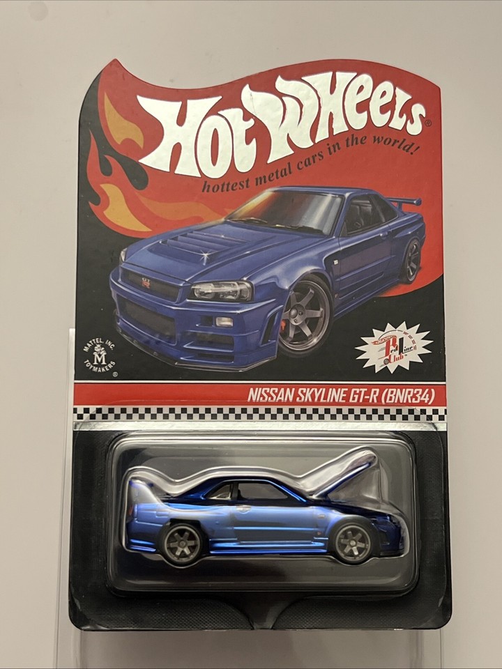 Hot Wheels 2019 - Nissan Skyline GT-R (BNR34) (RLC) (Blue) SAMPLE no ...