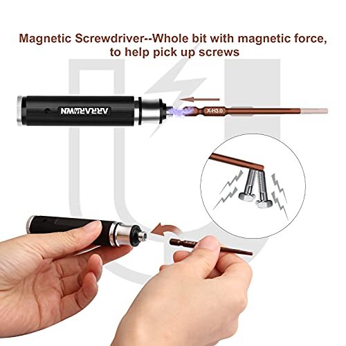 9Pcs RC Car Tool Kit 6 in 1 Hex Screwdriver Set with TrayCross Wrench ...