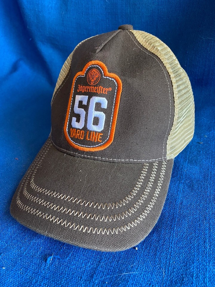 Jagermeister 56 Yard Line Trucker Hat Snapback Cap Embroidered NWOT OSF ...